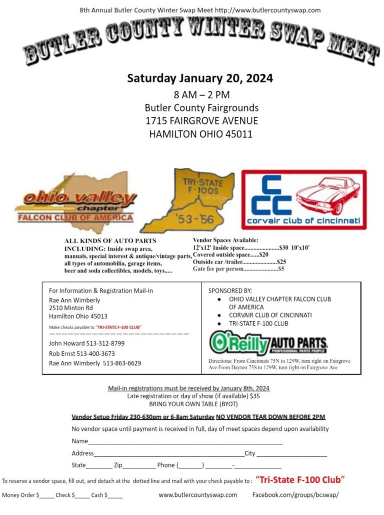 Flyer | Butler County Swap Meet and Car Corral